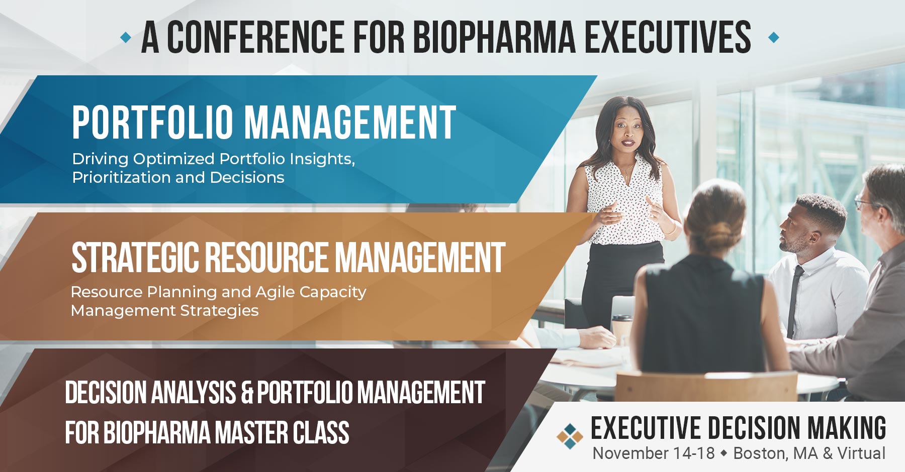 Executive Decision Making for Biopharma | November 14-18, 2022 | Boston