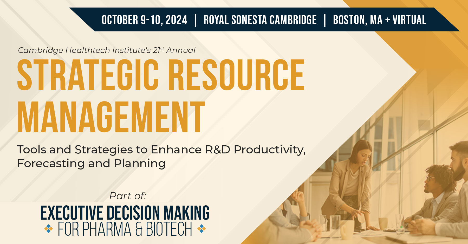 Strategic Resource Management for Biopharma | October 9-10 | Boston